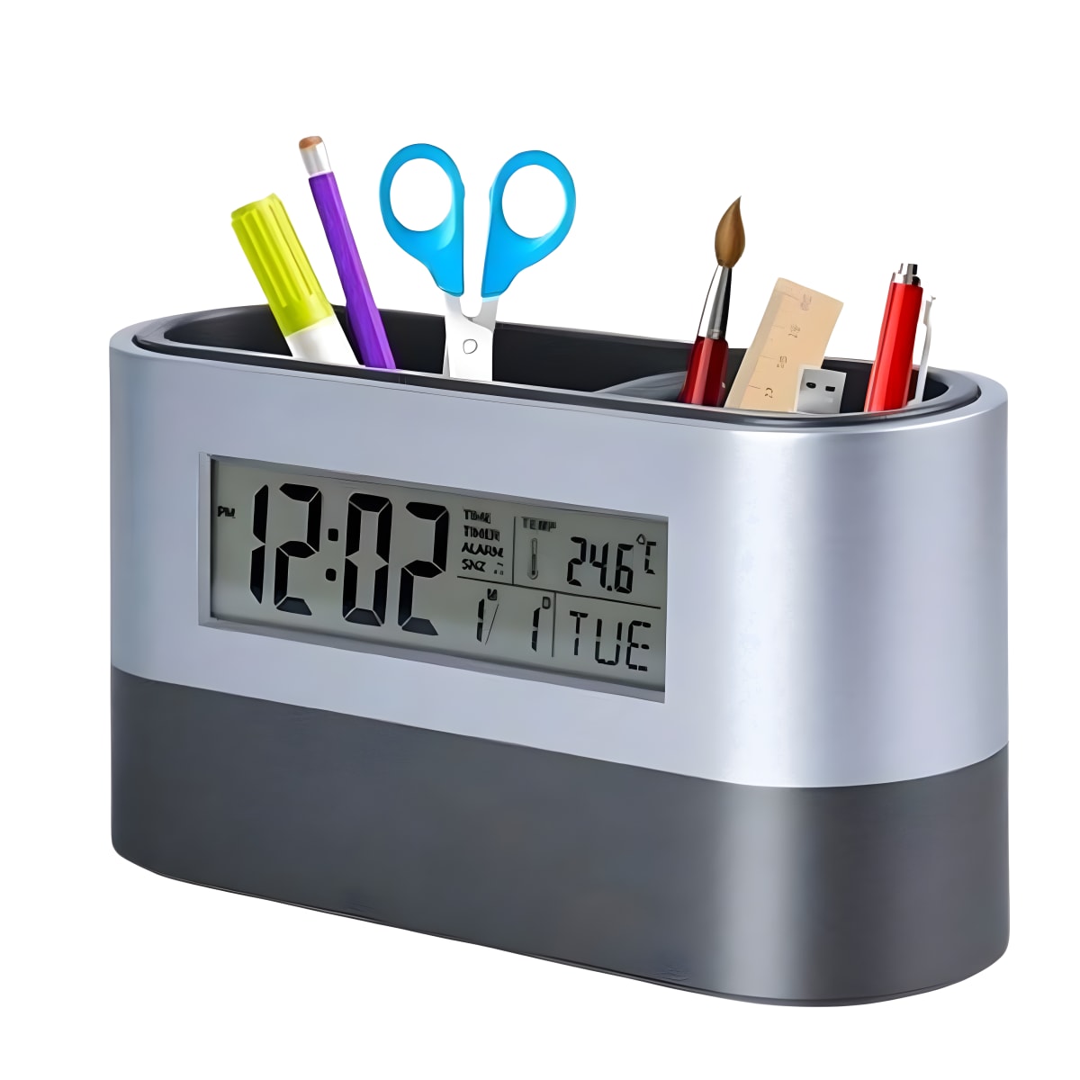 Luxury Desk Clock and Pen Holder | Chooz | צ'וז